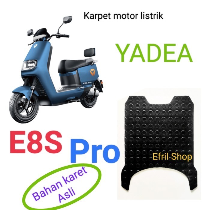 Jual Karpet sepeda motor listrik YADEA E8S PRO bahan karet Asli | Shopee Indonesia