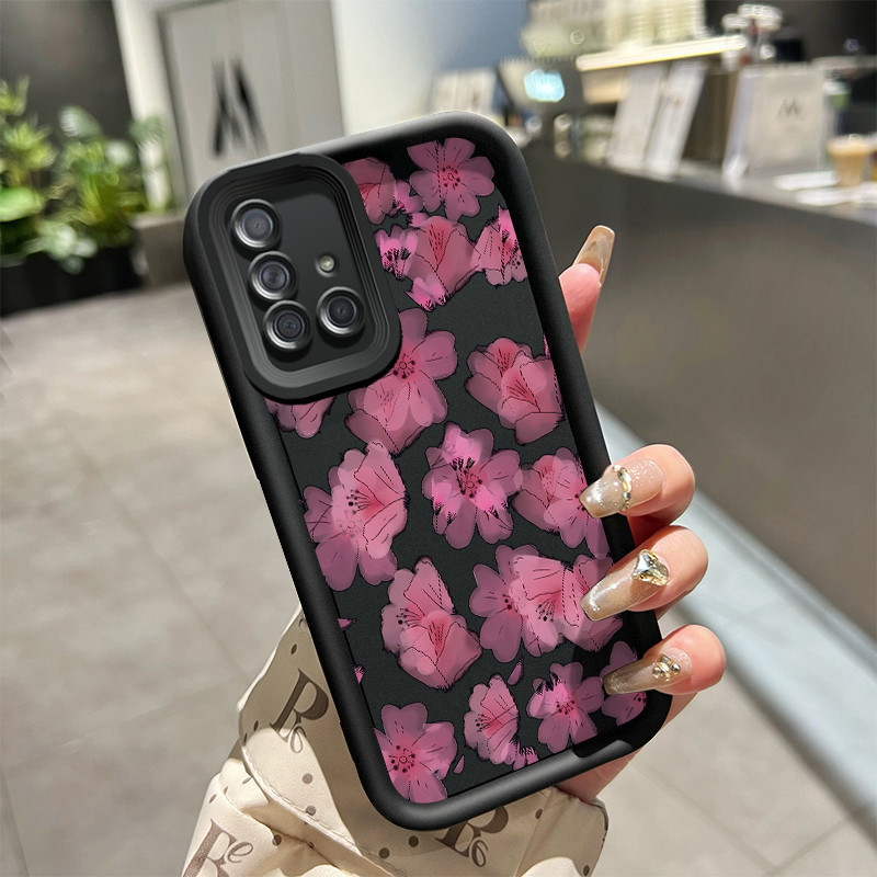 Jual Casing Hp Samsung Galaxy A71 Case pola bunga persik bergaya ...