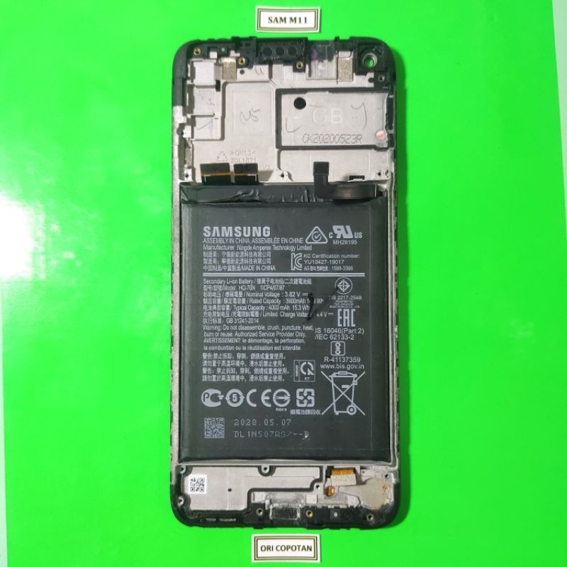 Jual FRAME PAPAN LCD PLUS BATERAI SAMSUNG M11 ORIGINAL COPOTAN | Shopee ...