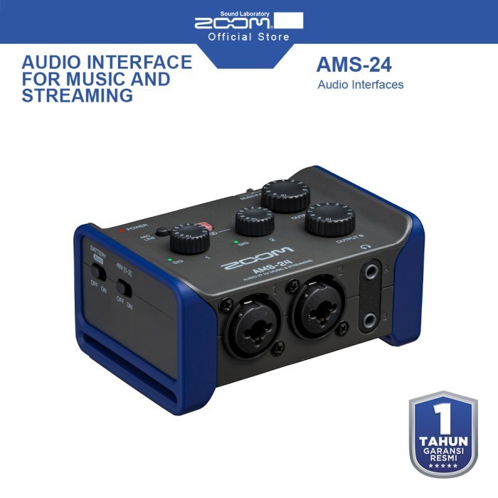Jual Zoom AMS-24 AMS Audio Interface for Music and Streaming | Shopee Indonesia