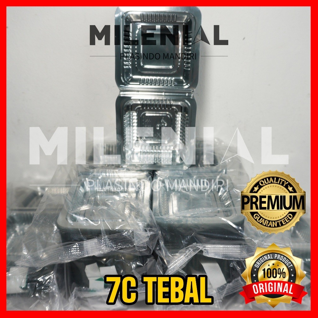 Jual Mika Kue Tebal / Mika Kotak 7C Vip / Mika Kue 7C Isi 100 pcs ...