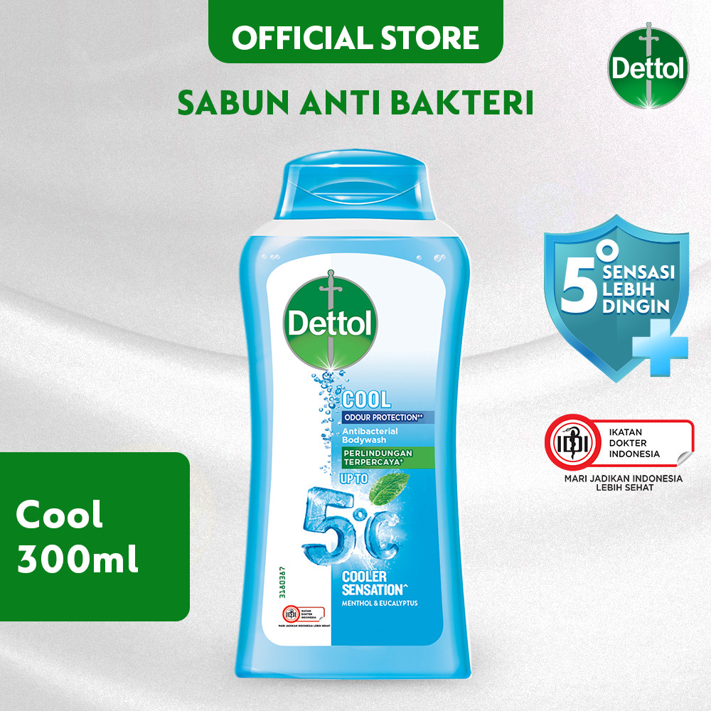 Jual Dettol Sabun Mandi Cair Anti Bakteri Cool Botol 300 gr | Shopee ...