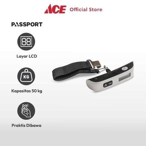 Jual ACE - Passport 50 Kg Timbangan Koper Digital - Silver | Shopee ...