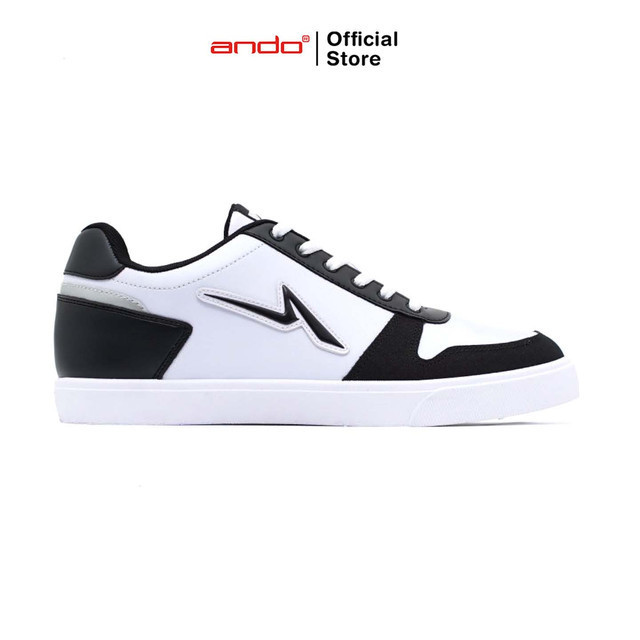 Jual Ando Official Sepatu Sneakers Quemix Pria Dewasa - Putih/Hitam ...