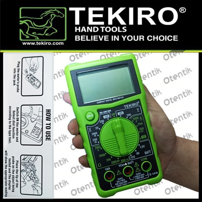 Jual Tekiro Compact Multimeter Digital - Multitester Avometer Multi ...
