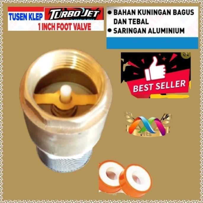 Jual Foot klep 1inch mata jet pump pompa air san ei foot valve 1 inch ...