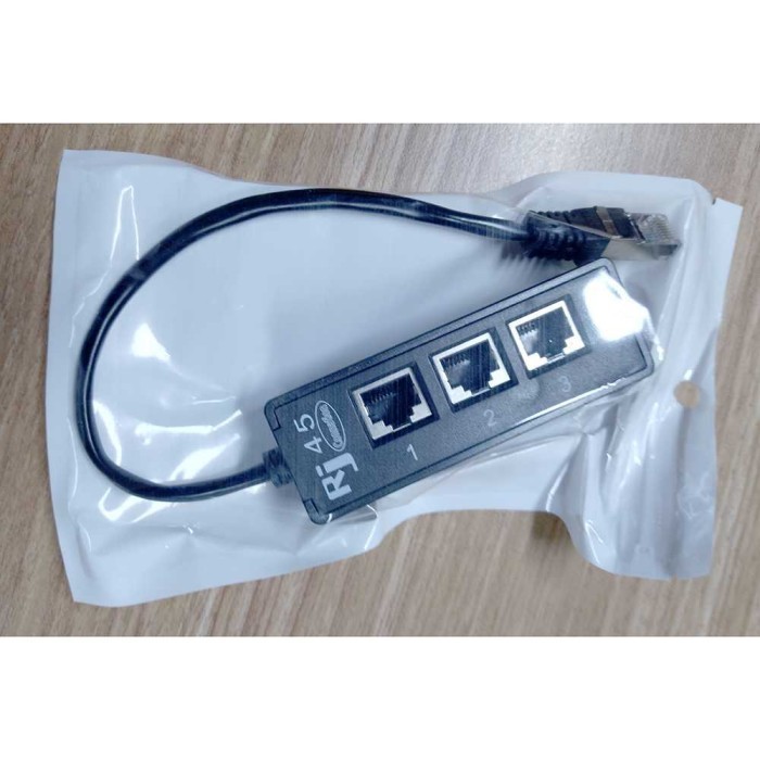 Jual Splitter Rj45 Lan Ethernet Network Conector Hub Spliter 3 Port ...