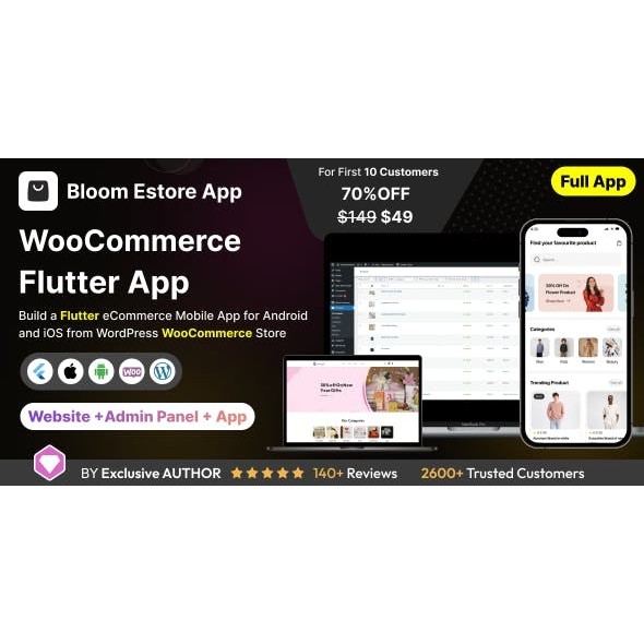 Jual [ECOMMERS] Bloom Store App - E-commerce Store app in Flutter 3.x (Android, iOS) with ...