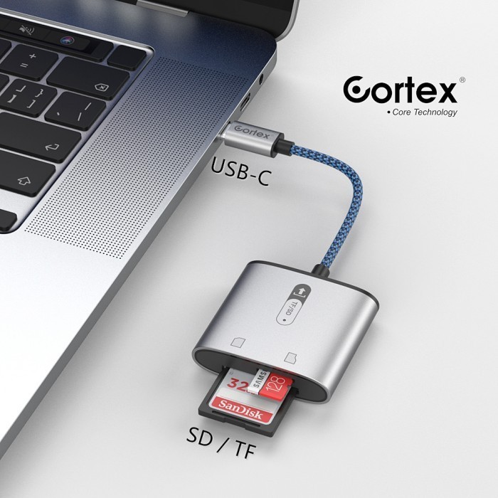 Jual Cortex Mh367 Usb C/Type-C To Sd/Tf Card 2In1 Card Reader Adapter ...