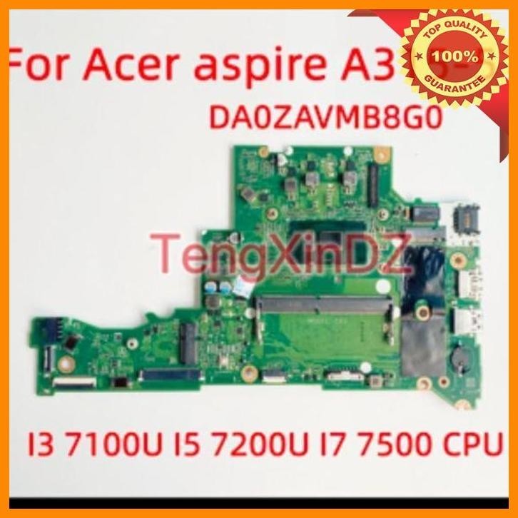 Jual (BK ALIE) ACER ASPIRE A315 A315-51 LAPTOP MAINBOARD-DA0ZAVMB8G0 REV:G MESIN MOTHERBOARD ...