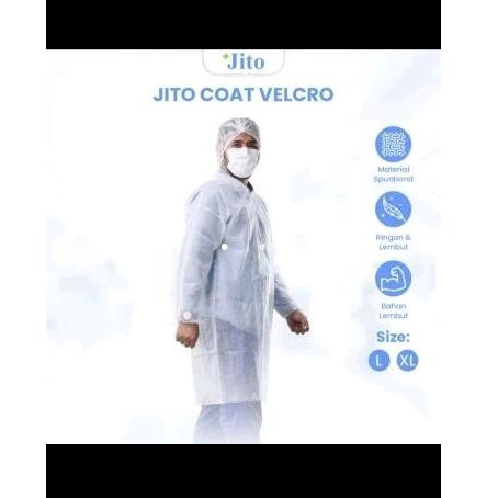 Jual Jas Lab / Coat Velcro Disposable Spundbound | Shopee Indonesia