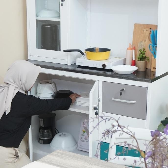 Jual Special Harga Kitchen Set Cabinet Besi Lemari Dapur Besi ...