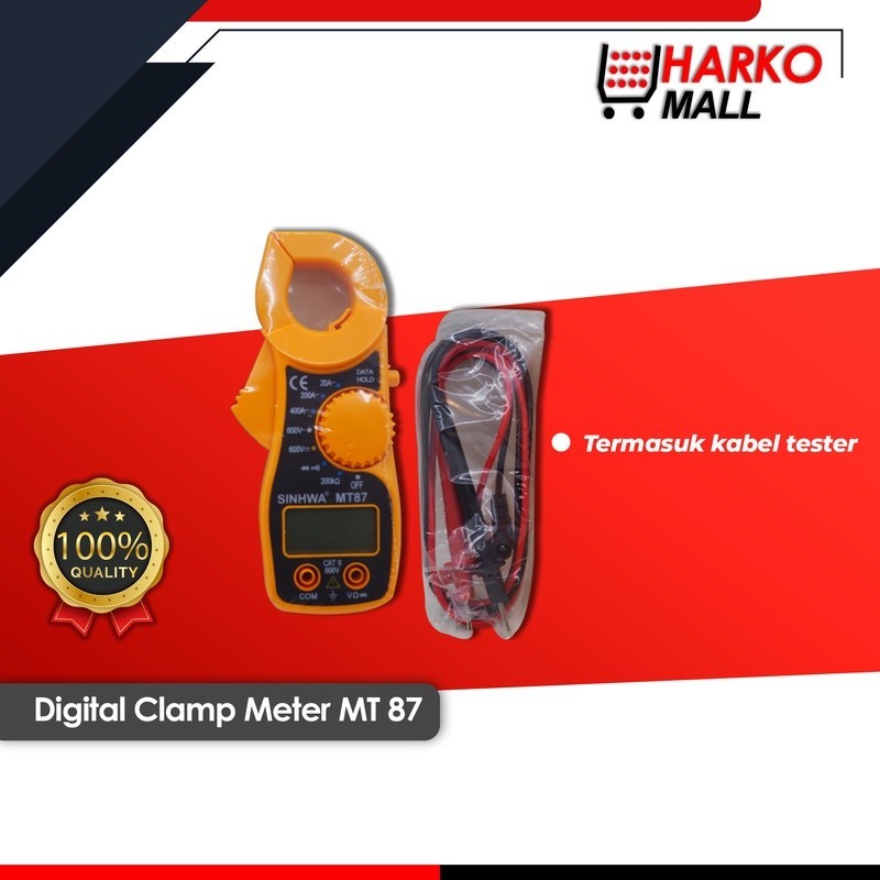 Jual Digital Clamp Meter MT 87 Tang Ampere Multimeter Kabel Tester Ukur ...