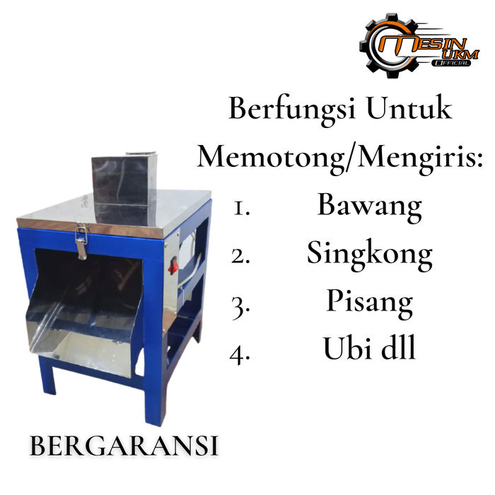 Jual Mesin Pengiris Bawang Atau Pemotong Singkong Kapasitas 20Kg ...
