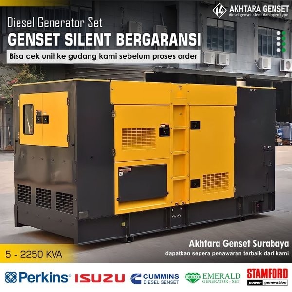 Jual GENSET SILENT - 350 kva Perkins Cummins Isuzu Emerald Stamford | Shopee Indonesia