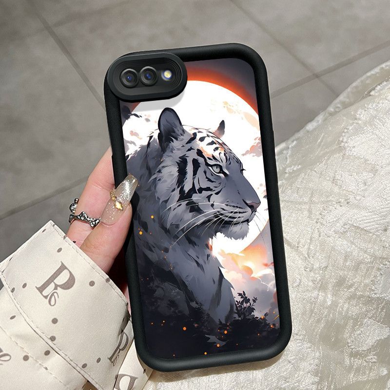 Jual Casing Hp OPPO A5 A3s A12E Realme C1 Case pola macan putih ...