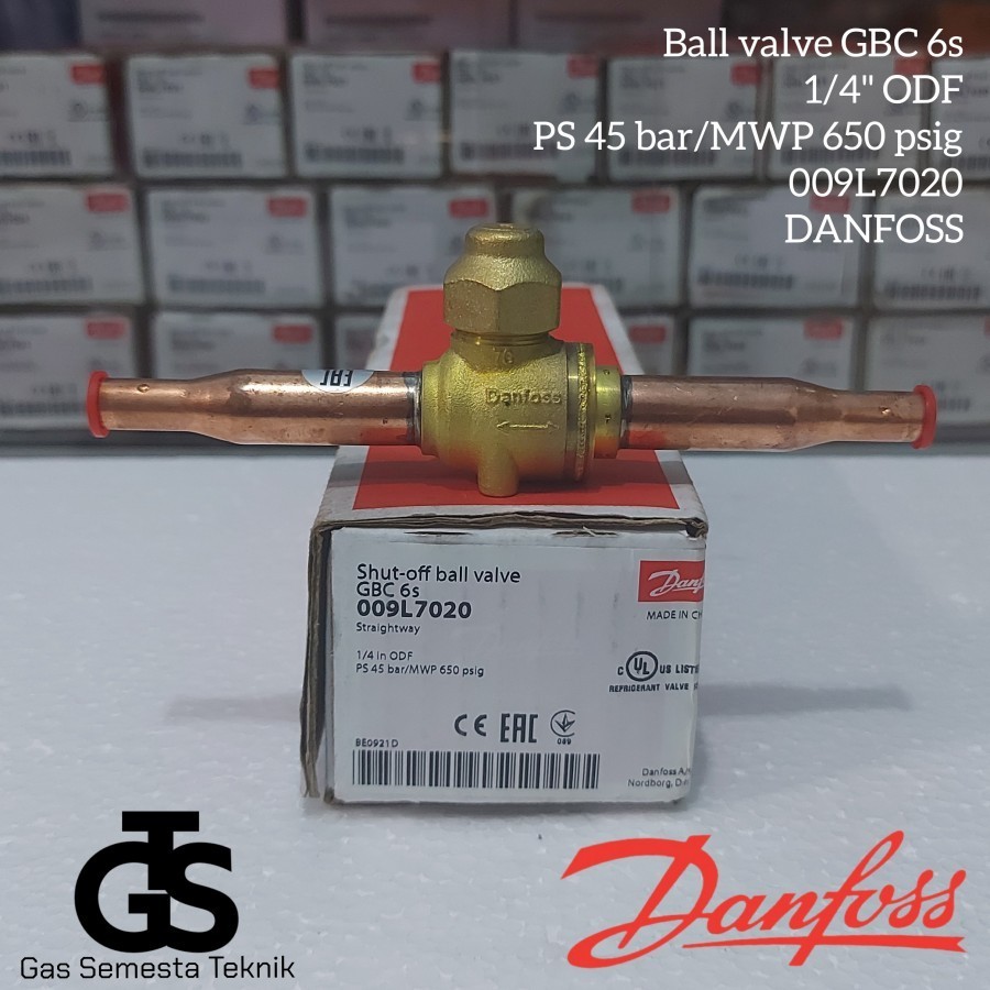 Jual SHUT-OFF BALL VALVE DANFOSS 1/4" GBC 6s (009L7020) | Shopee Indonesia