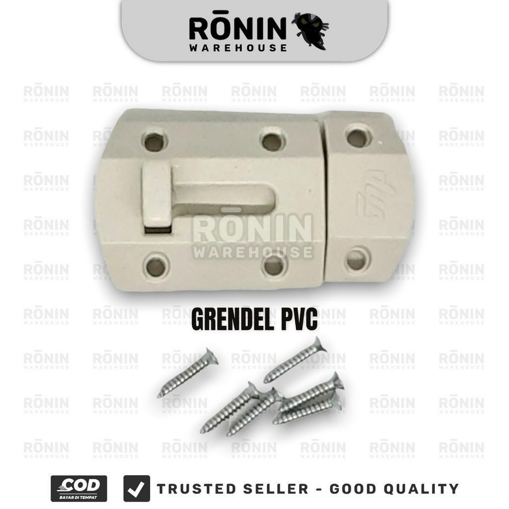 Jual [60 pcs] GMP Grendel PVC - Gerendel Slot Kunci Pintu Kamar Mandi ...