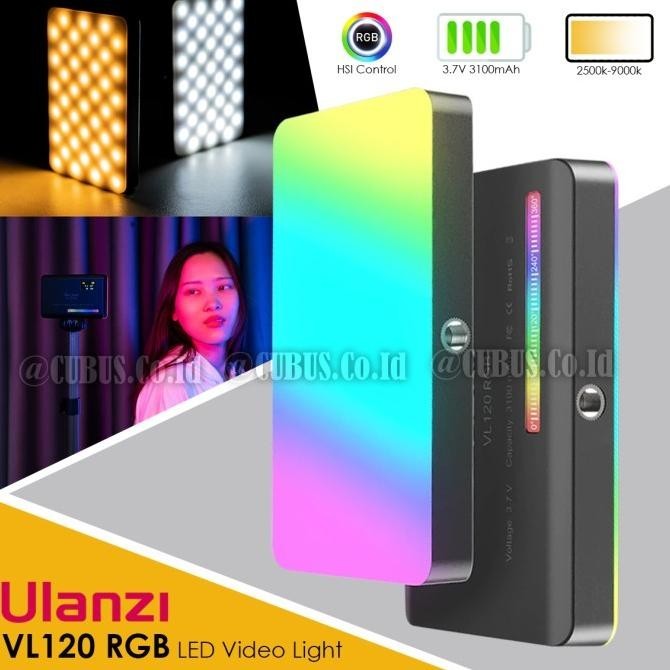 Jual Ulanzi VL120 RGB LED Video 20 Light Effect Lampu LED Vlog Video ...
