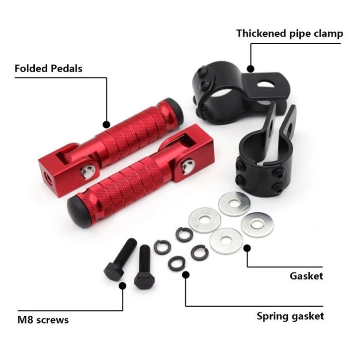 Jual Folding Pedal Footstep Footrest Footpeg Motor Listrik Skuter Fiido ...