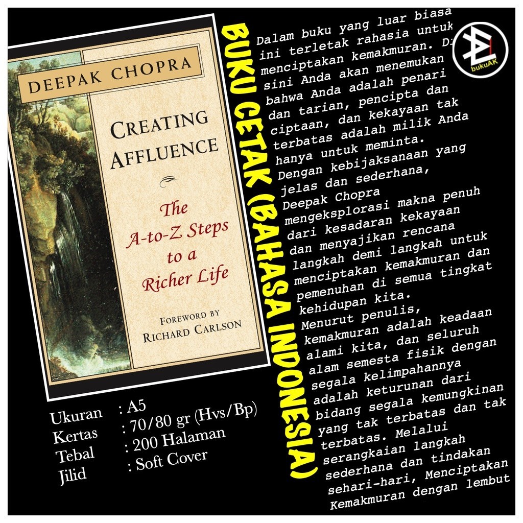 Jual Creating Affluence - Deepak Chopra (Buku Cetak) | Shopee Indonesia