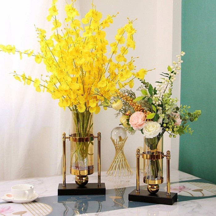 Jual Vas Susunan Bunga Kreatif Modern Mewah Bunga Kering Dekorasi ...