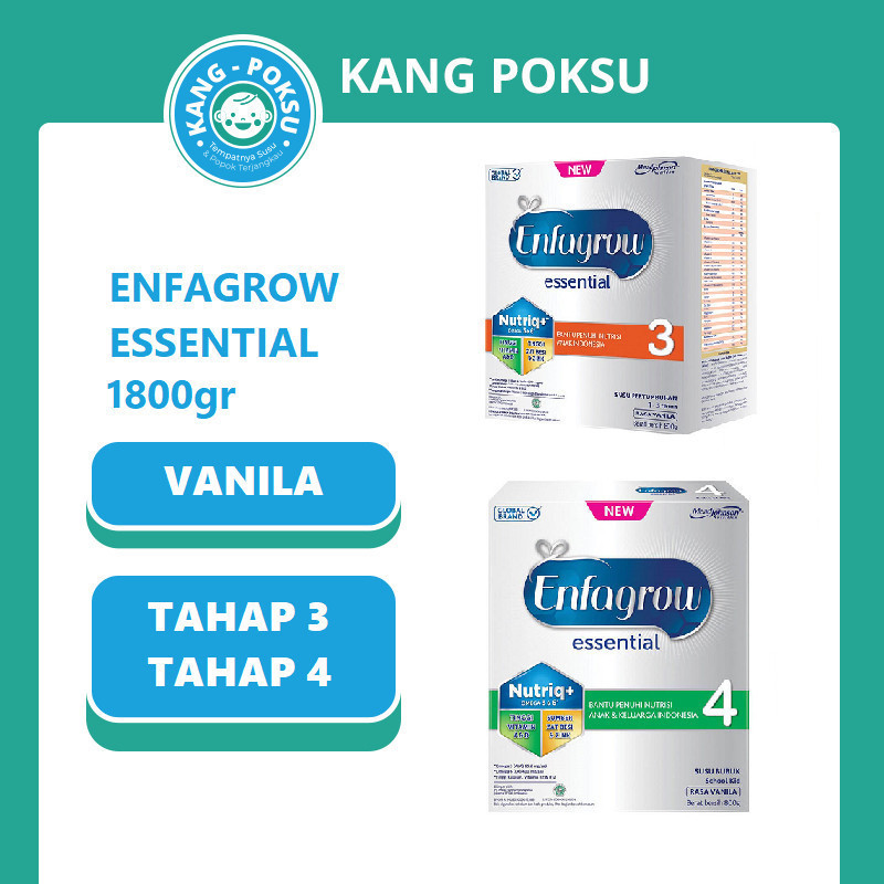 Jual ENFAGROW ESSENTIAL 3 4 1800GR TAHAP 3 dan TAHAP 4 1800 GR SUSU ...