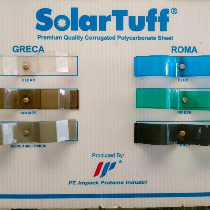 Jual Atap Polycarbonate Solartuff Gelombang Trimdeck Greca Roma 0,8 Mm ...