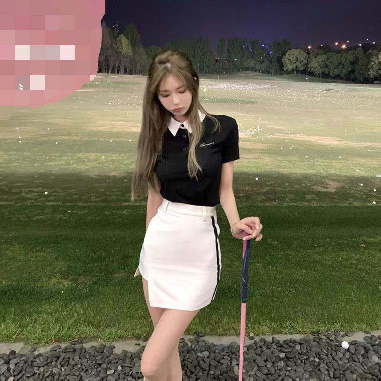 Jual Golf WanitaPoloPakaian Rok Ketat Lengan Pendek Kerah | Shopee ...