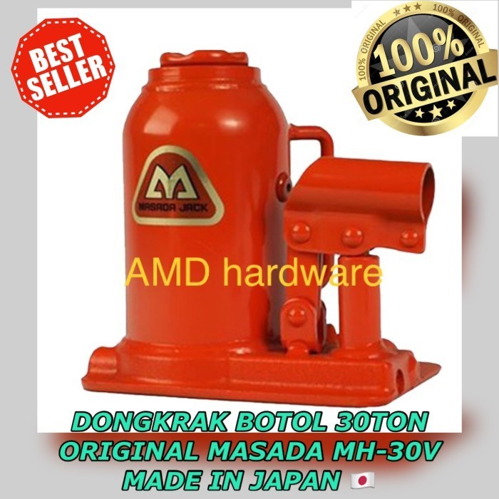 Jual Masih Ada! Dongkrak Botol Hidrolik Hydraulic Bottle Jack 30 Ton ...
