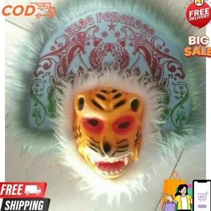Jual Topeng Reog Jaranan Barongan Barongsai Macan Harimau Topeng Kera ...