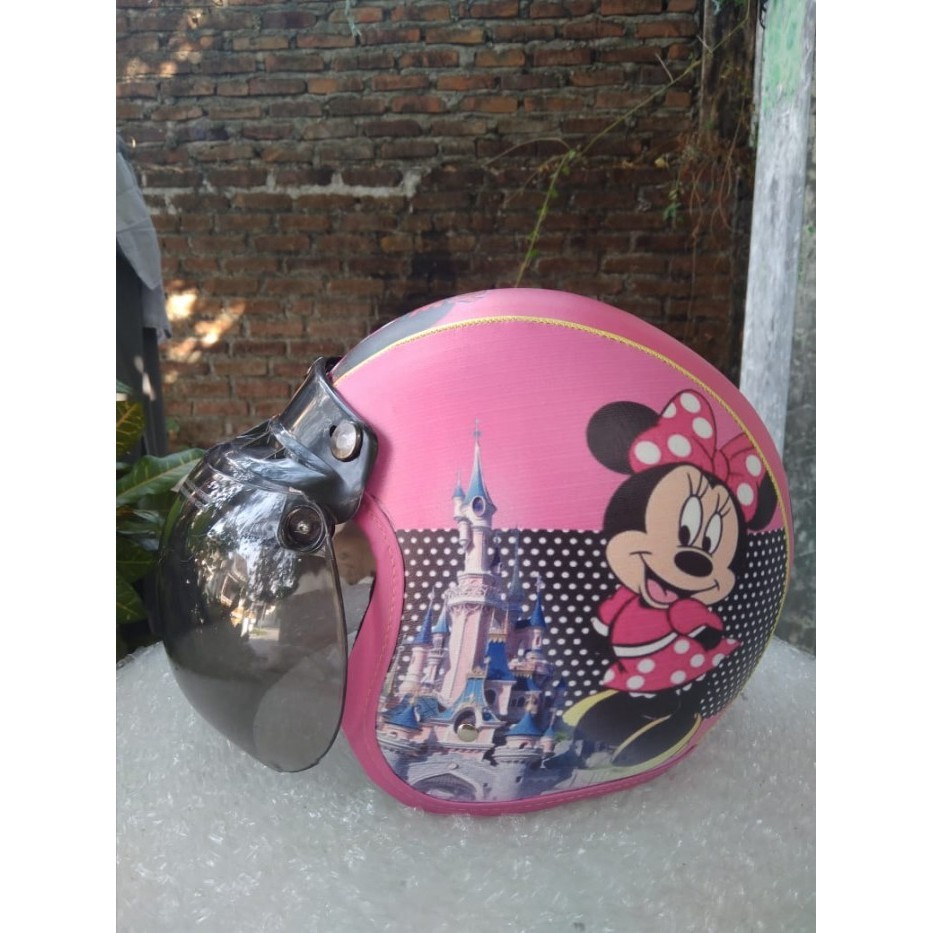 Jual Helm Anak Bogo Sni Mickey Mouse | Shopee Indonesia
