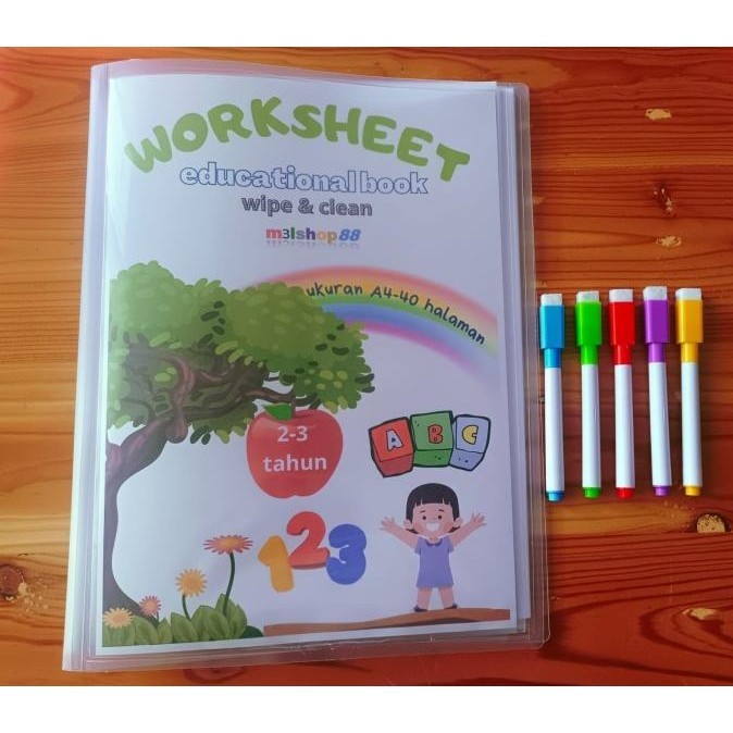 Jual Worksheet buku edukasi anak 2-3 tahun | Shopee Indonesia
