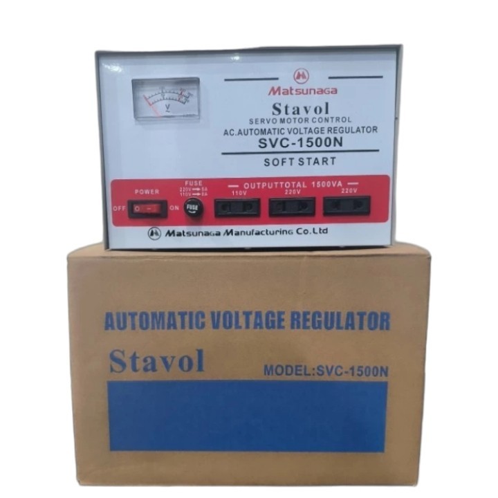 Jual Stavol Stavolt Stabilizer Voltage 1500 Watt 1500W 1500VA MATSUNAGA ...