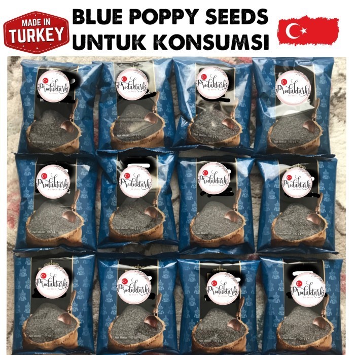 Jual BLUE POPPY SEED TURKEY mavi hashas 200 gr biji bernutrisi sehat ...