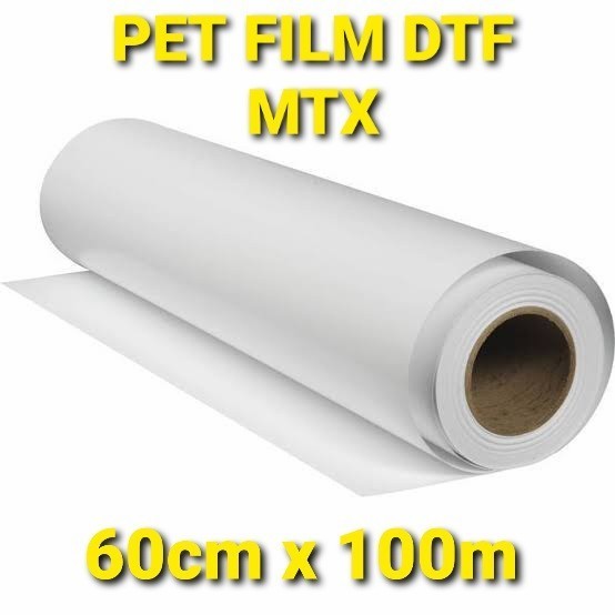Jual PET FILM DTF 60cm x 100m Coating Tebal Warna Pekat Sablon Tinta DTF | Shopee Indonesia