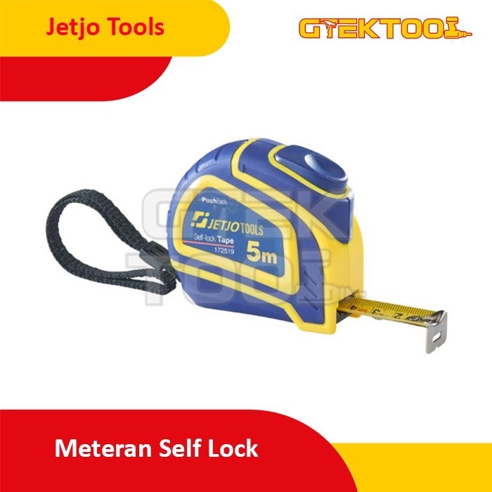 Jual Jetjo Tools Meteran Auto 5m x 19mm / Measuring Tape Self Lock ...