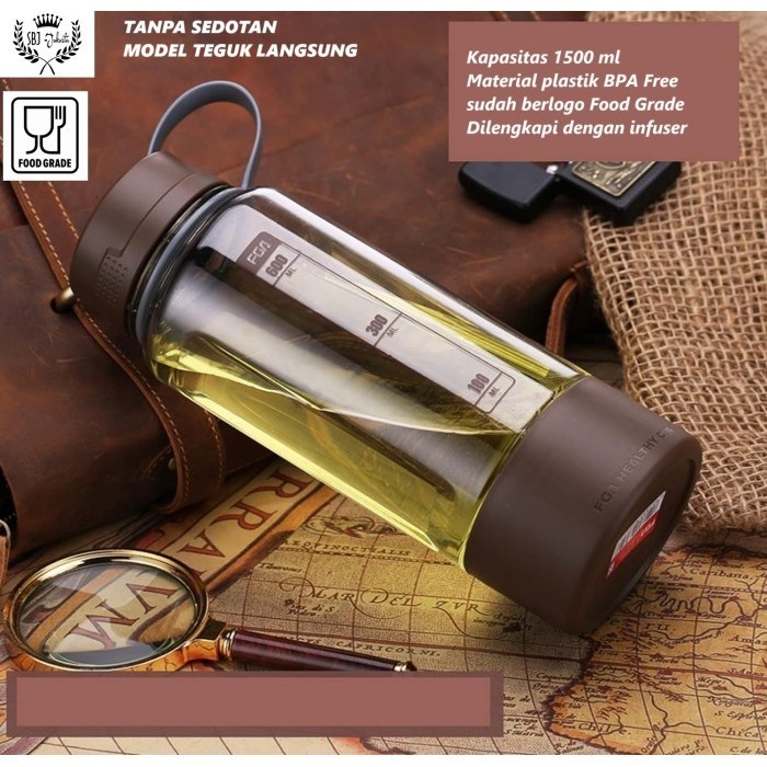 Jual BOTOL AIR MINUM INFUSER BPA FREE FGA 1000 ML | Shopee Indonesia