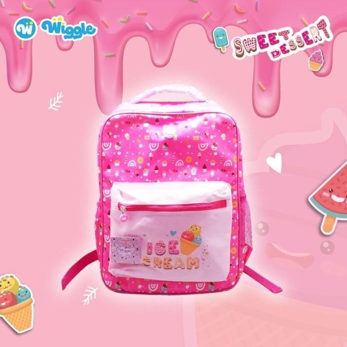 Jual WIGGLE I Sweet Dessert Backpack Ice Cream I Buku Tas Kotak Pensil ...