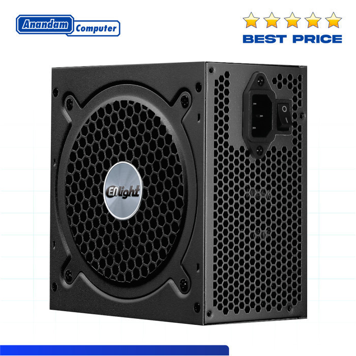 Jual ENLIGHT 550W Black Silver 80+ Semi Modular Power Supply 550 Watt ...