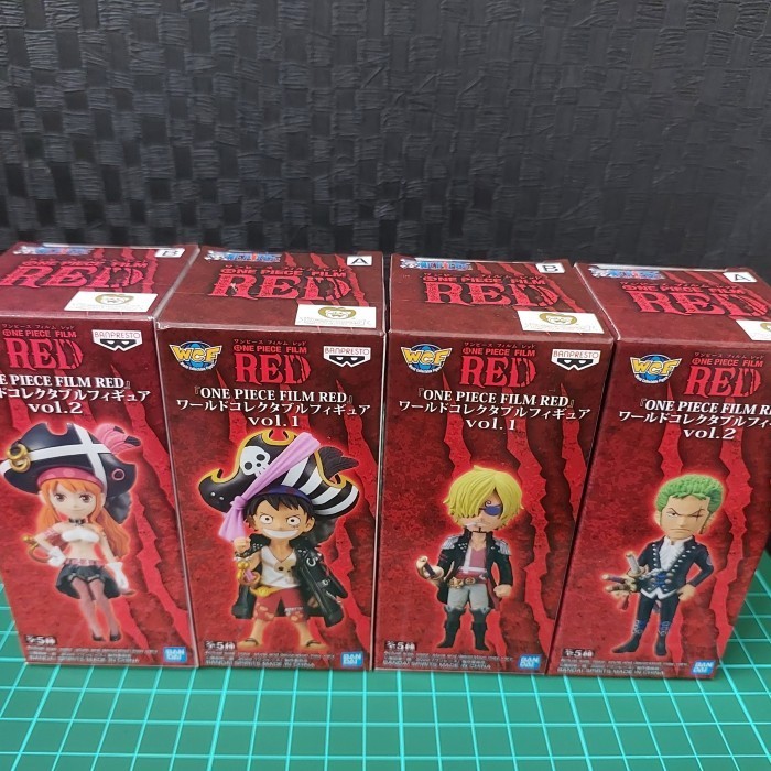 Jual PROMO!!! WCF ONE PIECE RED LUFFY ZORO SANJI NAMI TERBARU | Shopee ...