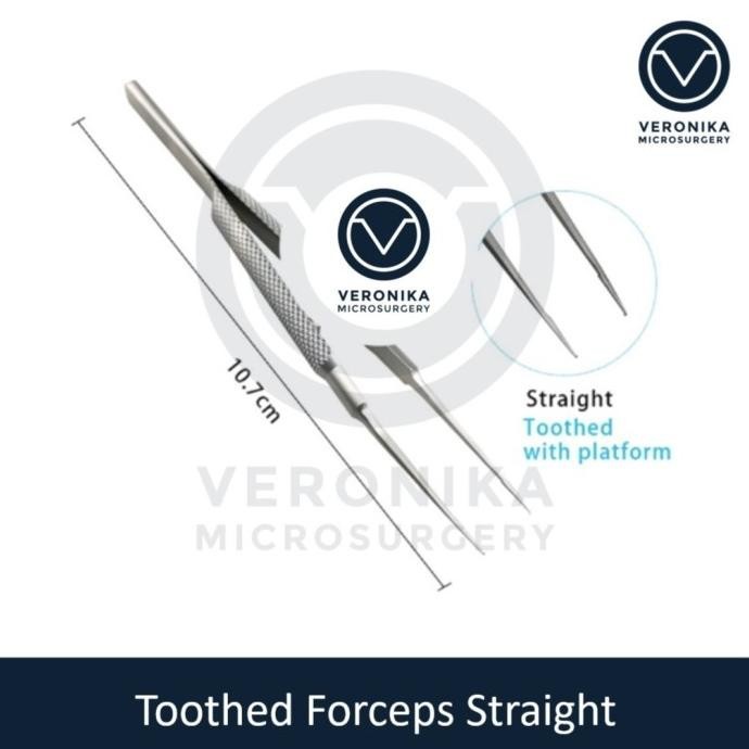 Jual Terbaik Forceps Lurus Toothed Microsurgery Stainless Steel Terbaik | Shopee Indonesia