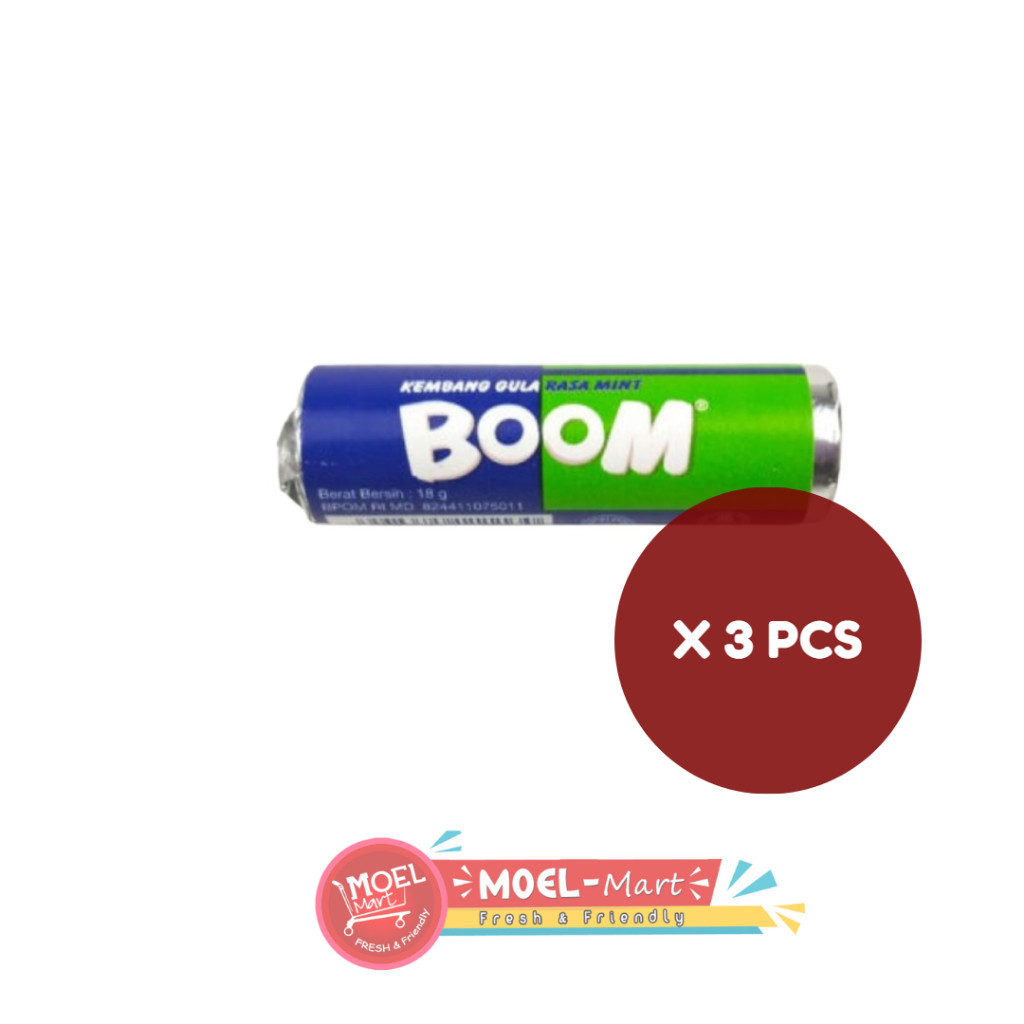 Jual BOOM MINT 3 PCS X 18GR STICK | Shopee Indonesia
