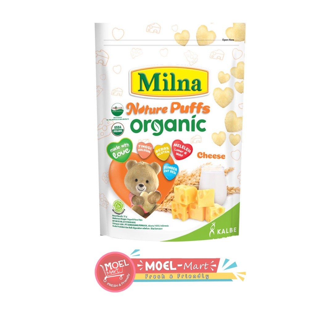 Jual MILNA Nature Puffs Cheese 15gr | Shopee Indonesia