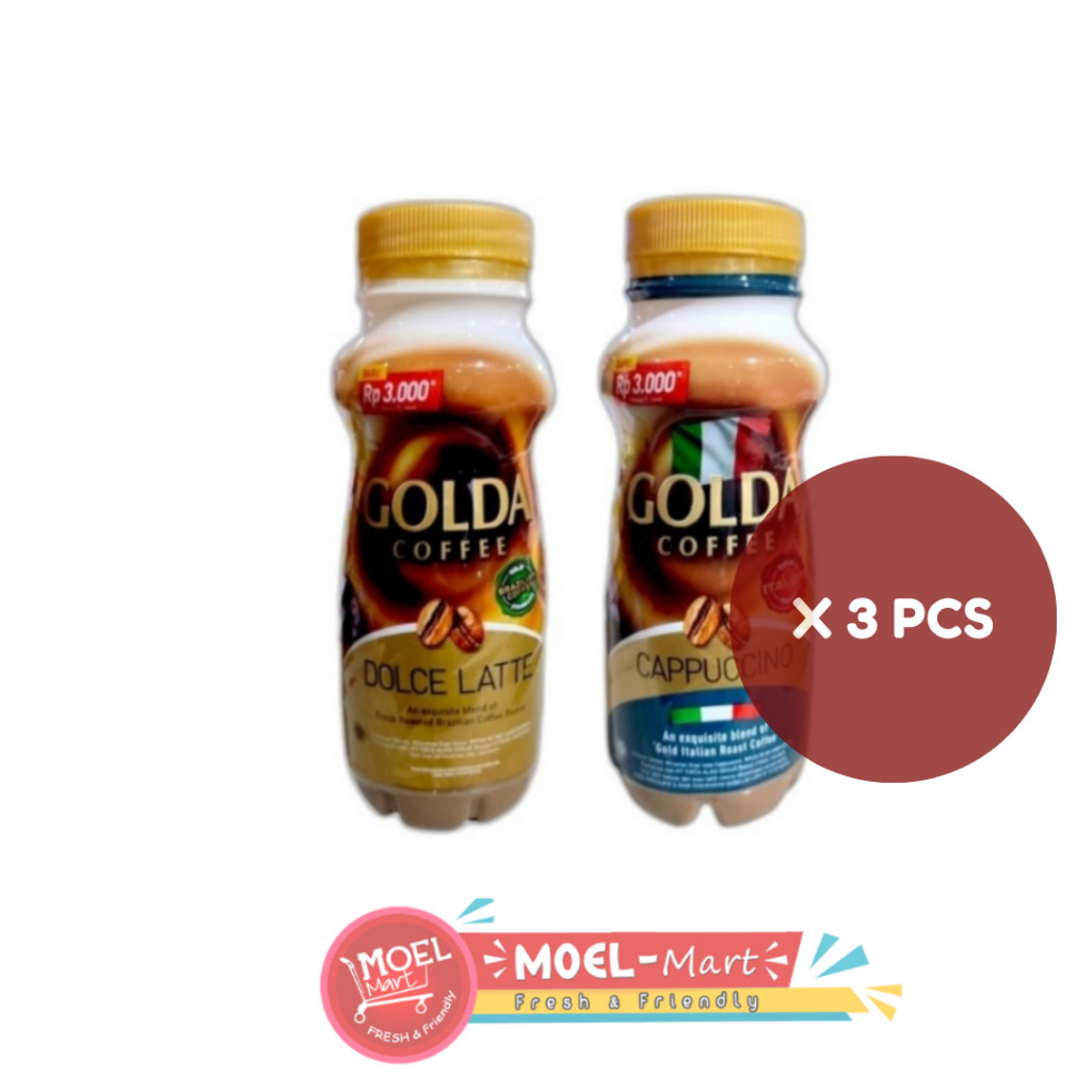Jual GOLDA Coffee 3 botol x 200ml | Shopee Indonesia