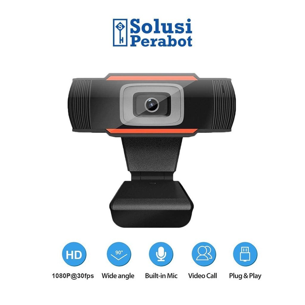 Jual Webcam USB HD 1080P SP / Kamera Mikrofon Microphone / PC Laptop ...