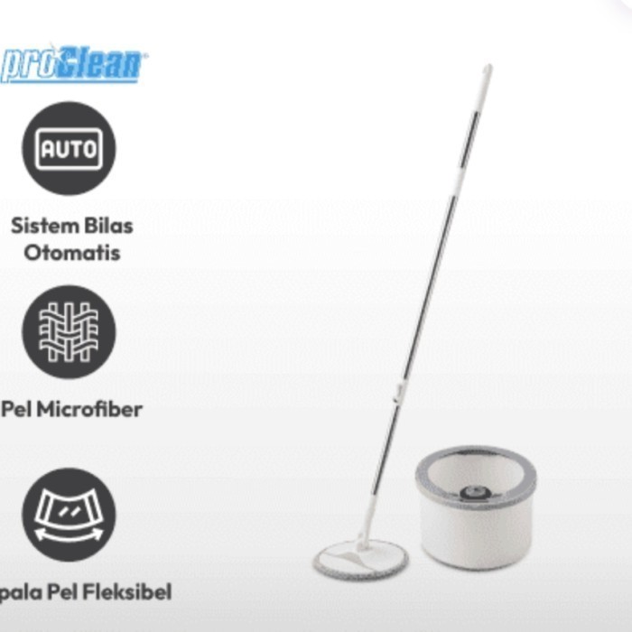 Jual Proclean Alat Pel Putar Dual Compartment/Alat Pel/Spin Mop ...