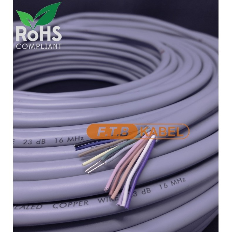 Jual Jual!! FTB RVV KABEL TELFON INTERKOM 12x0.6mm 100M ( 12x0.6 12X0,6 ...