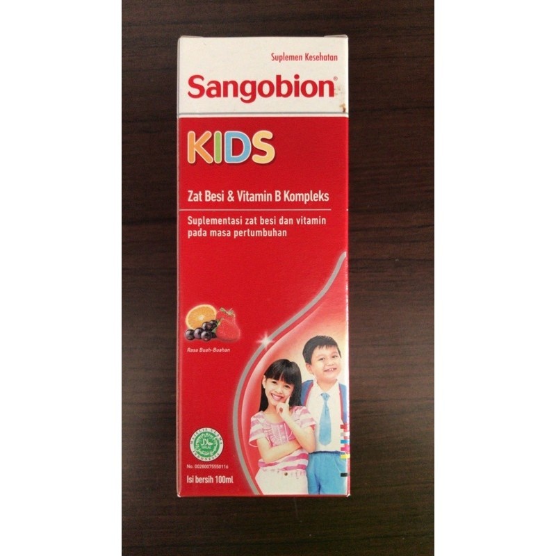 Jual Sangobion Kids 100ml Vitamin dan Suplemen Zat Besi Anak | Shopee ...