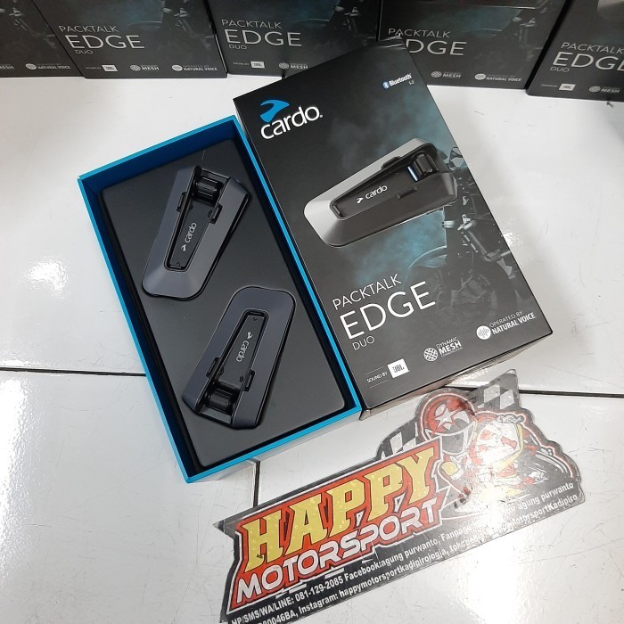 Jual Intercom Cardo Packtalk Edge Pack Talk New Dual Pack Garansi Resmi ...